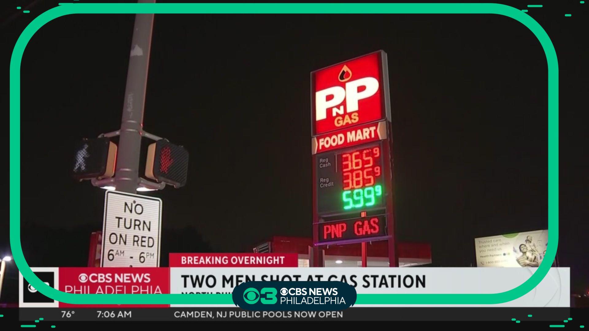 Man killed in double shooting at North Philadelphia gas station - CBS ...