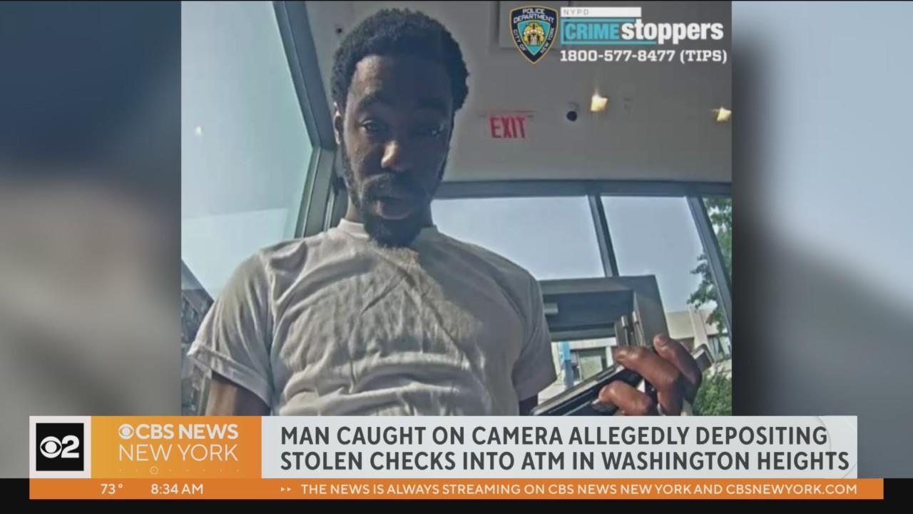 Police: Man caught on camera depositing more than $41,000 in stolen ...