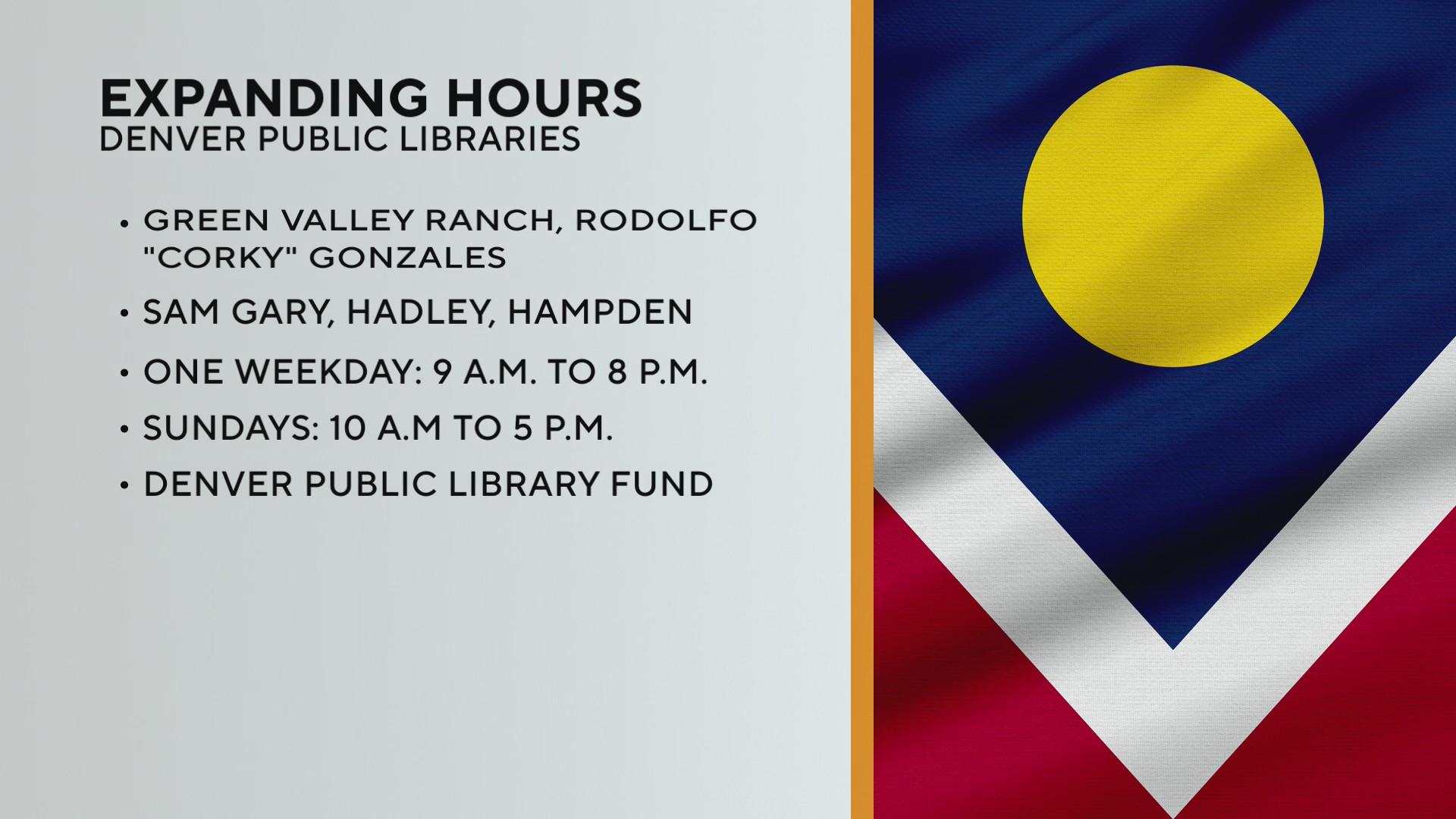 Several Denver Public Library locations open for extended hours - CBS ...