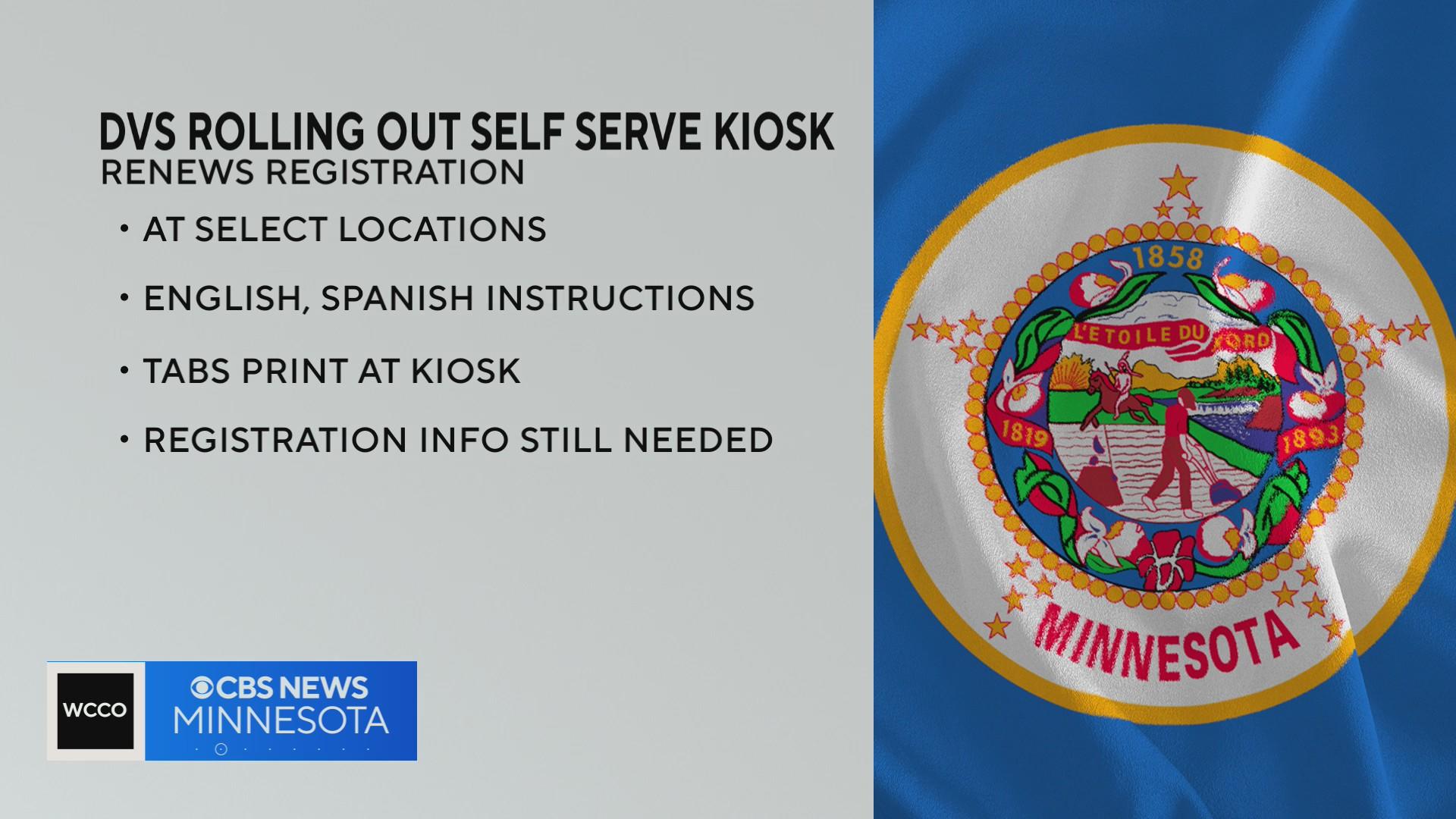 New "DVS Now" kiosks to speed up Minnesota license tab renewals - CBS ...