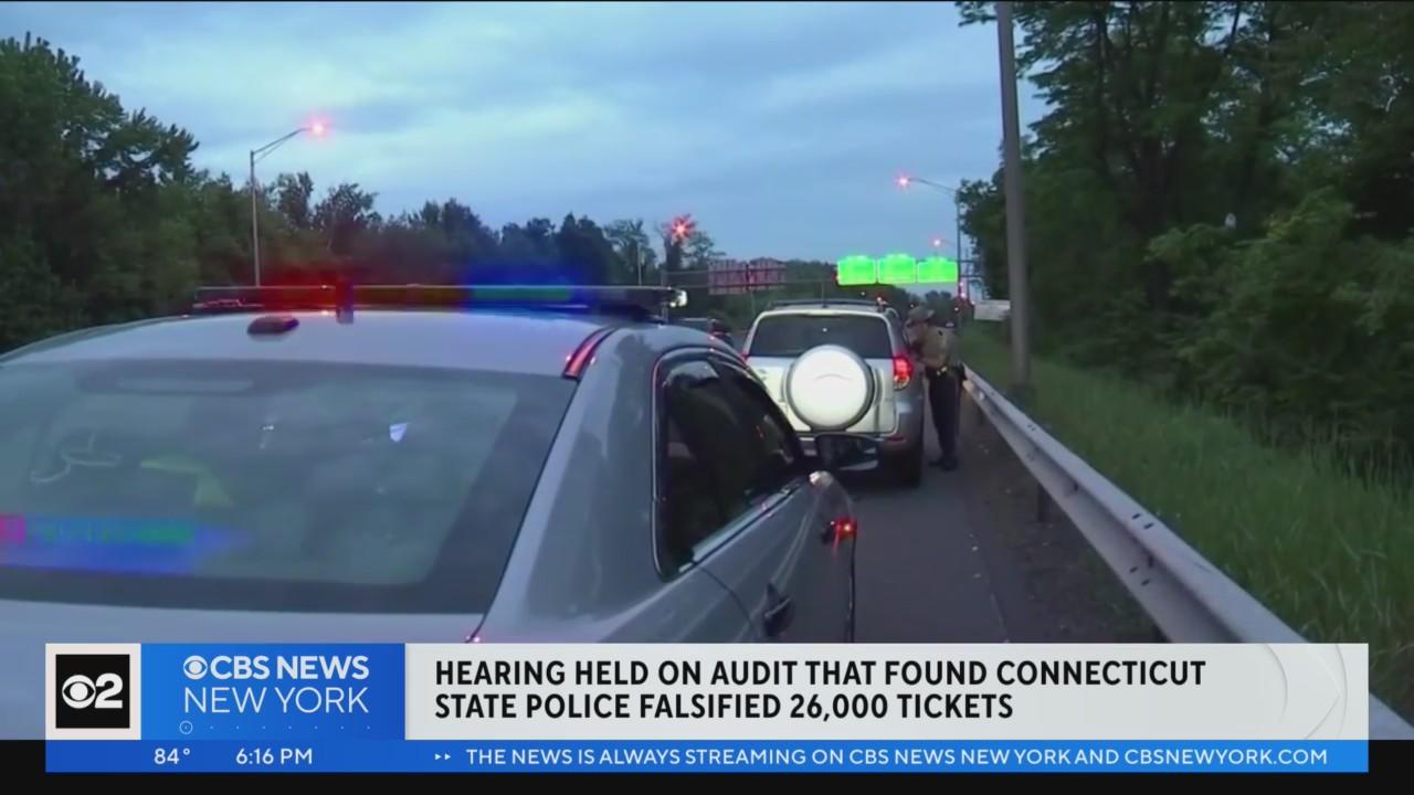 Lawmakers grill Connecticut State Police about fake traffic ticket scandal - CBS New York