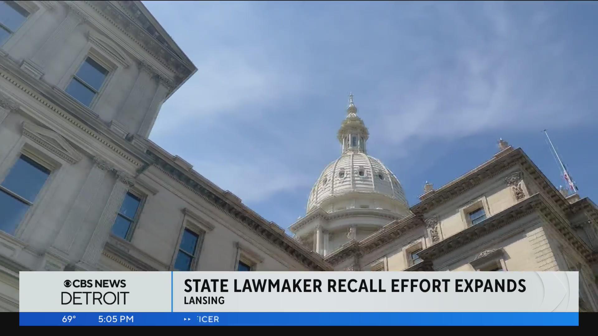 Michigan state lawmaker recall effort expands - CBS Detroit