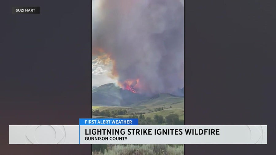 Lightning causes Lowline Fire in Gunnison County, burns 680 acres, 0% ...