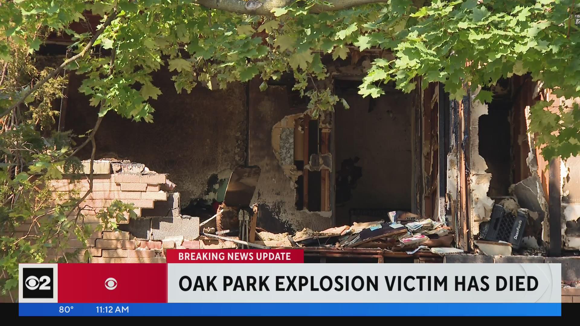Man dies after explosion at Oak Park apartment building - CBS Chicago