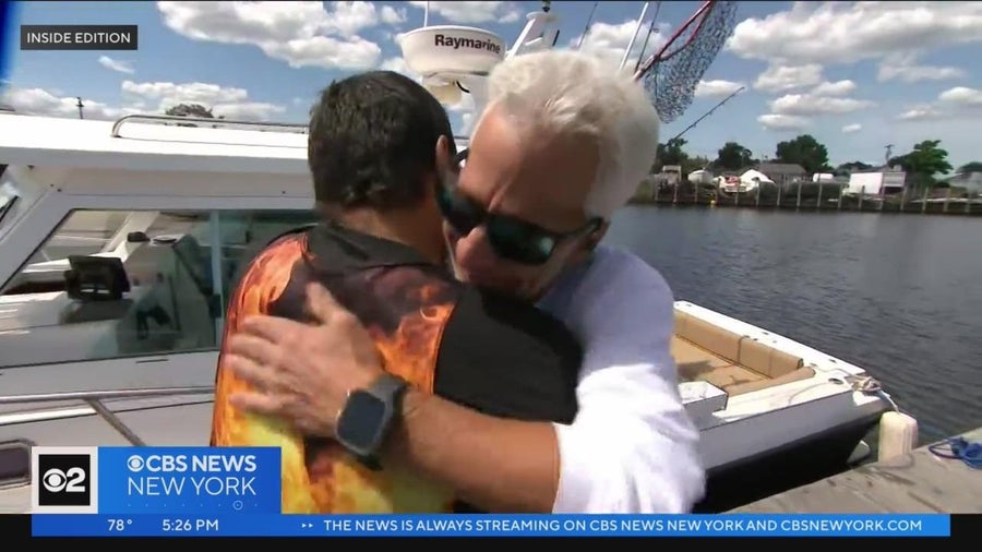 Long Island man who survived 5 hours in Atlantic Ocean reunites with 2 ...