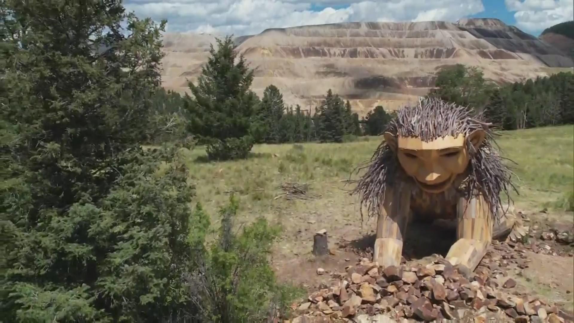Meet Rita the Rock Planter in Victor, a second giant wood troll ...