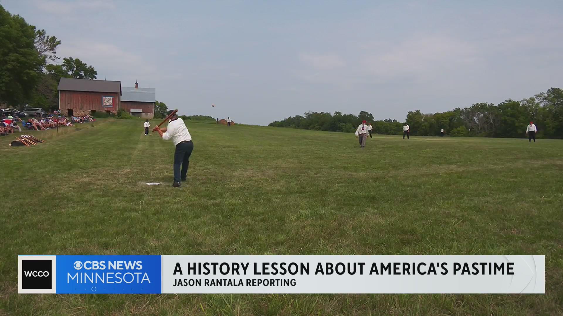 1860s baseball game takes over historic Waconia farmstead - CBS Minnesota