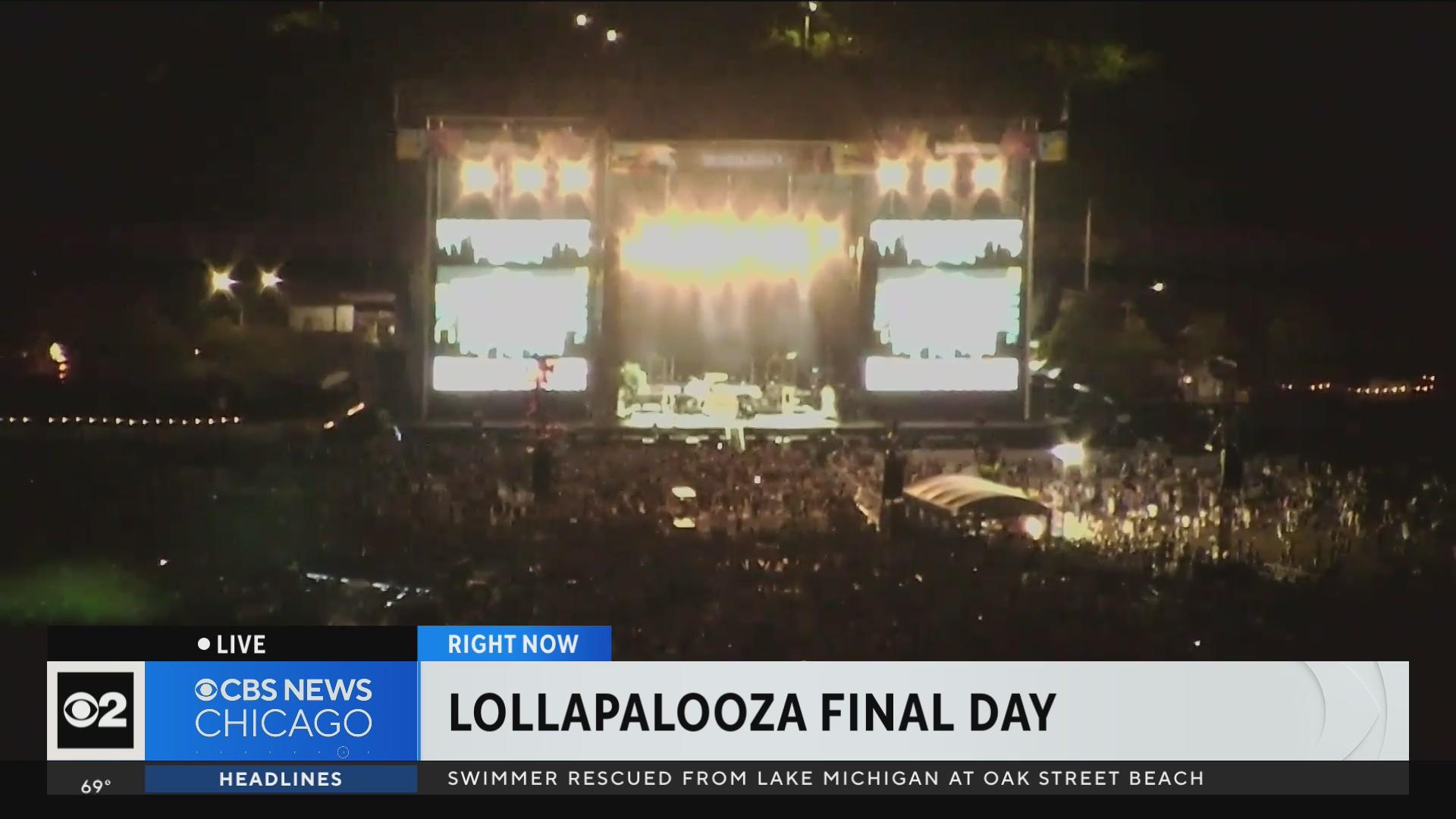 After rainy muddy 3rd day, Lollapalooza finale on Sunday sees only a ...