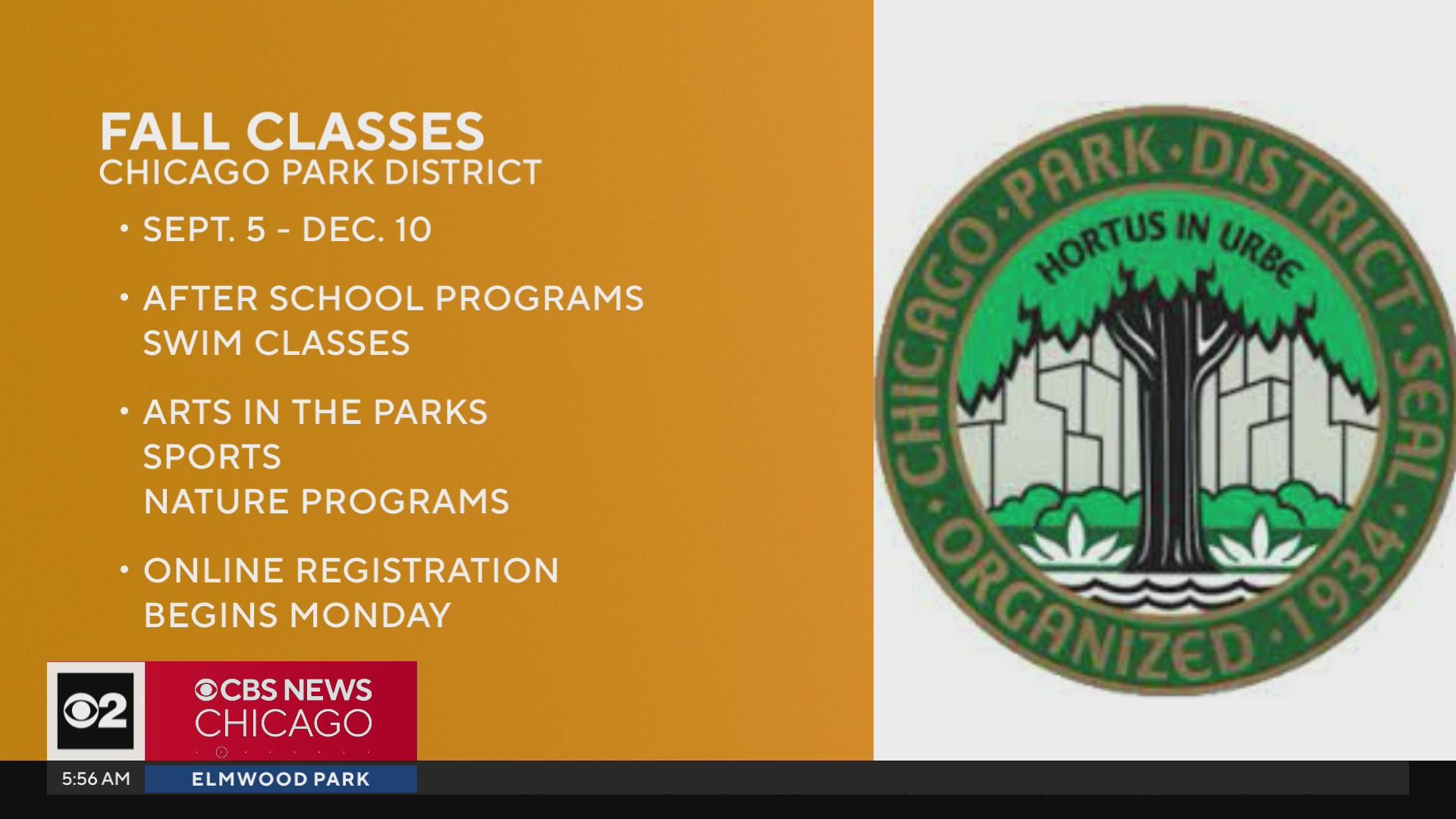 Chicago Park District announces class, program lists for fall session ...