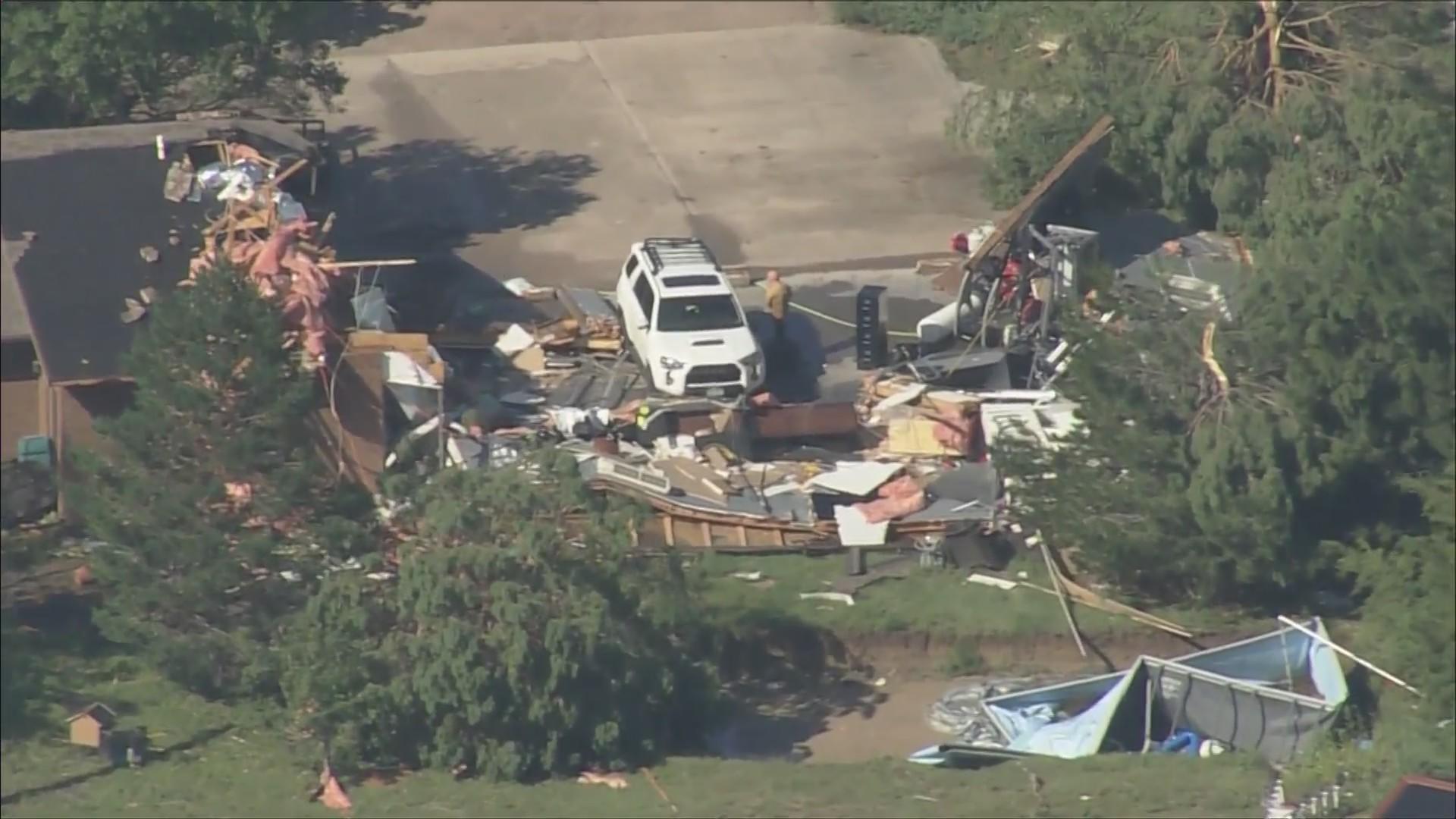 Tornadoes, baseball-sized hail cause damage in northeast Colorado - CBS ...