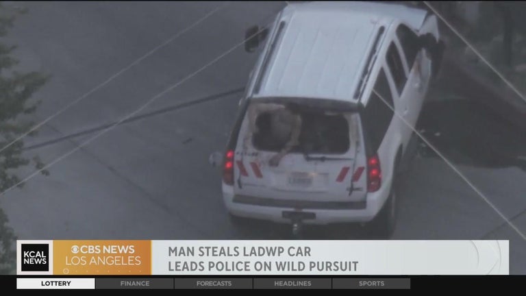 Driver in custody after stealing LADWP SUV and ramming into LAPD ...