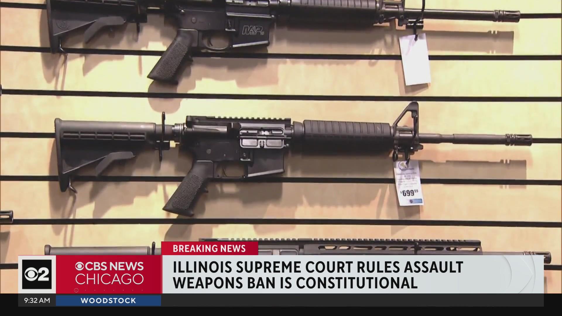 Illinois Supreme Court upholds state's ban on semiautomatic weapons - CBS News