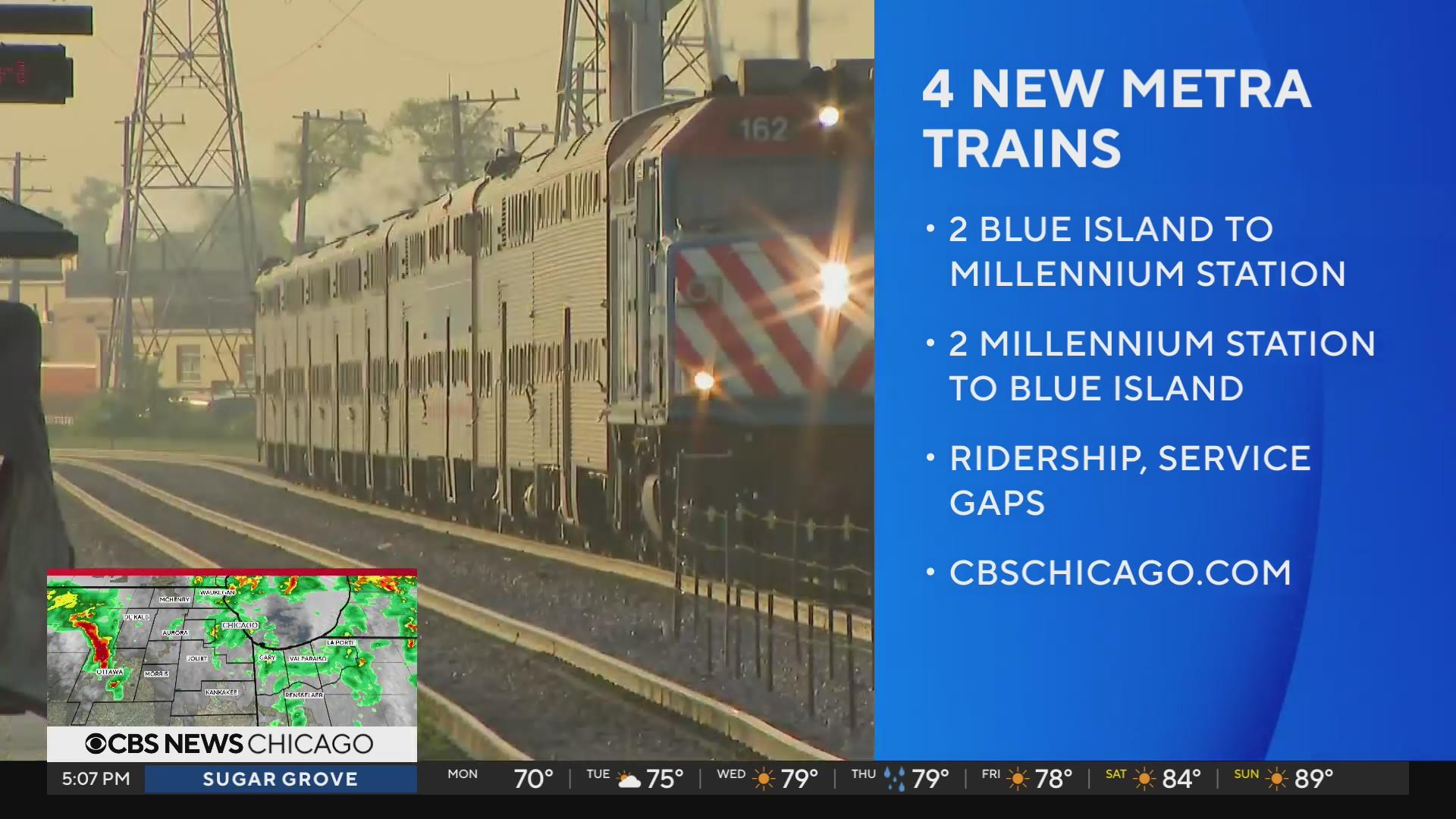Metra introduces 4 new trains for South Side, suburbs - CBS Chicago