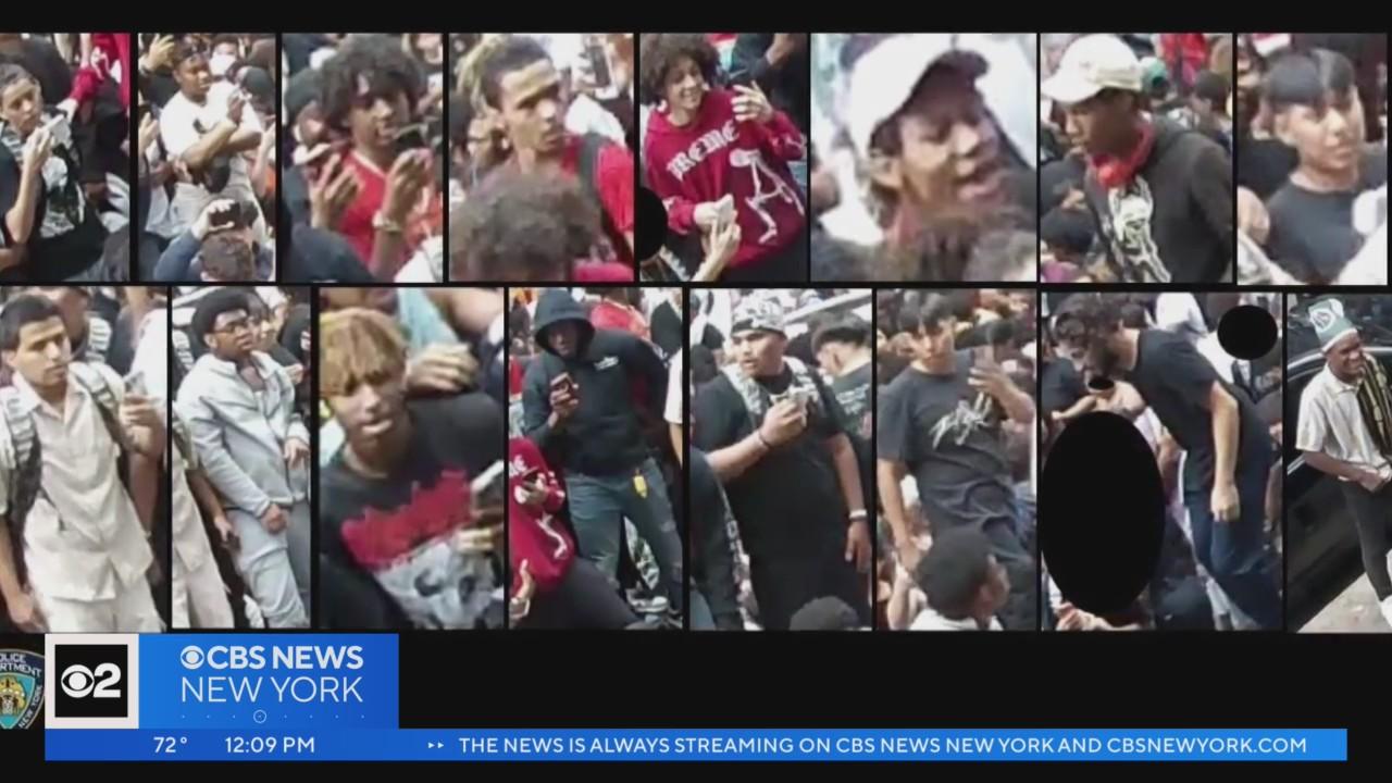 NYPD releases more images of people wanted for Union Square chaos - CBS ...