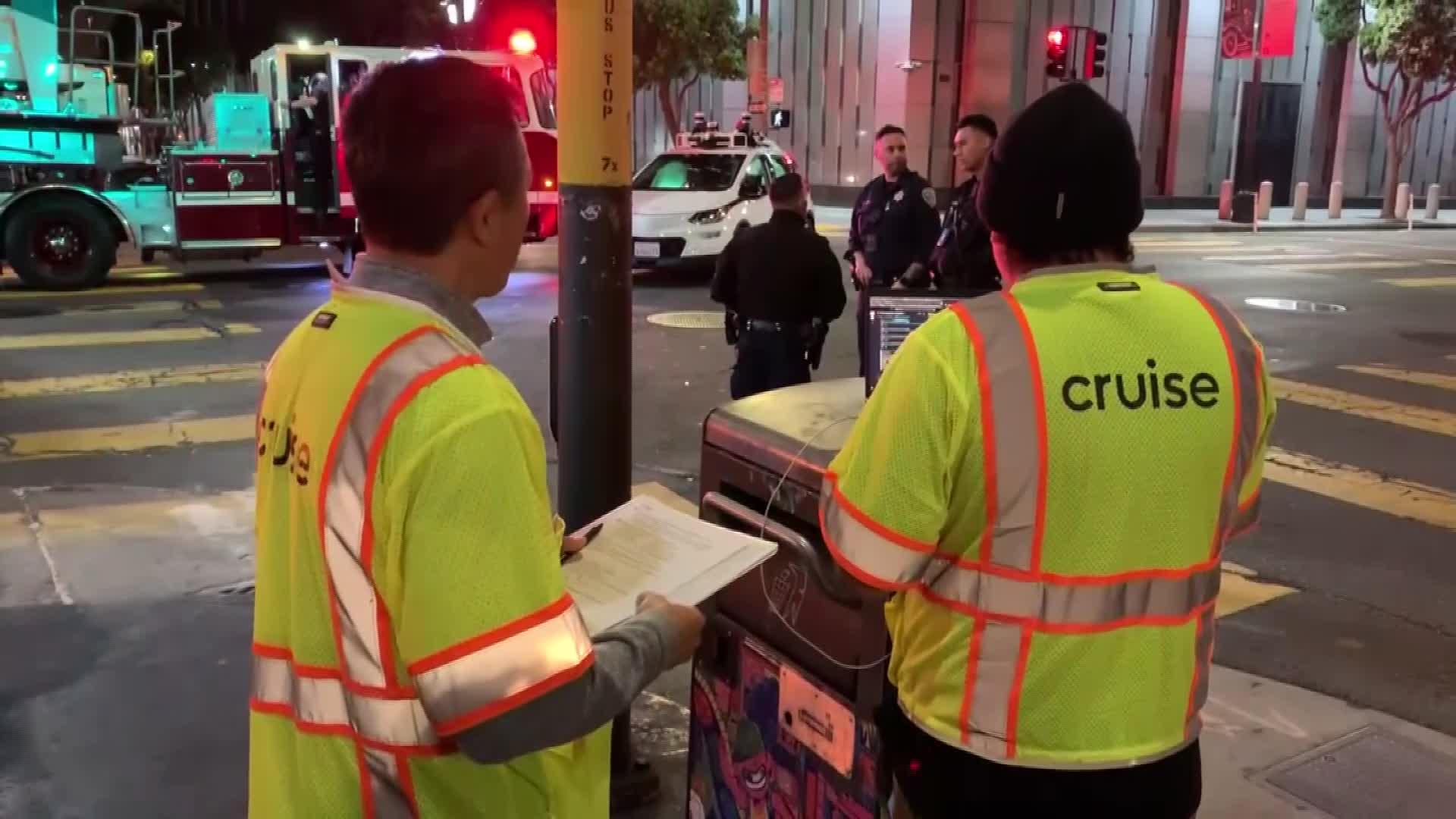 Driverless robotaxi crashes with fire truck in San Francisco; Passenger ...