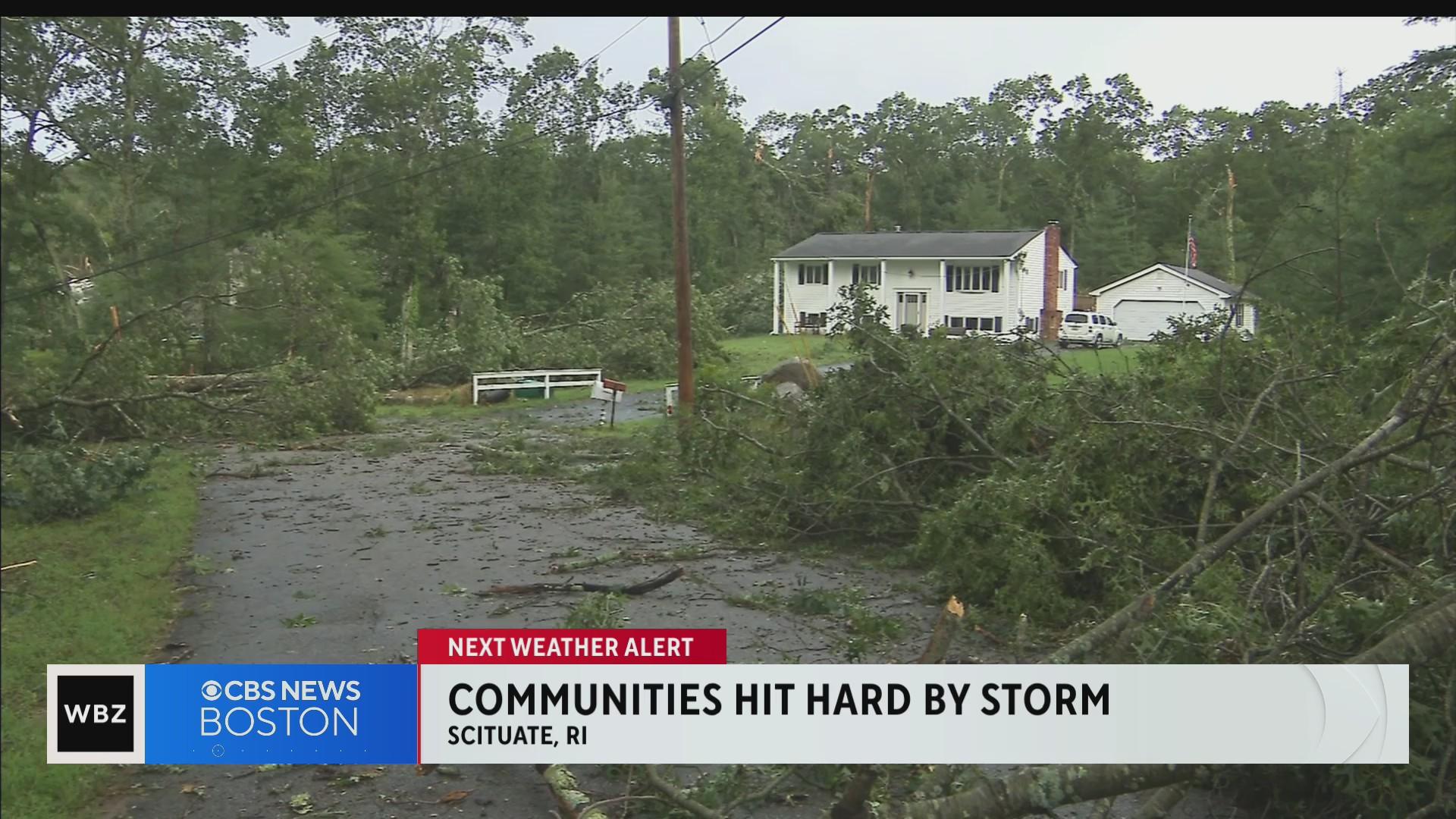 These towns reported storm damage after tornado warnings in Rhode ...
