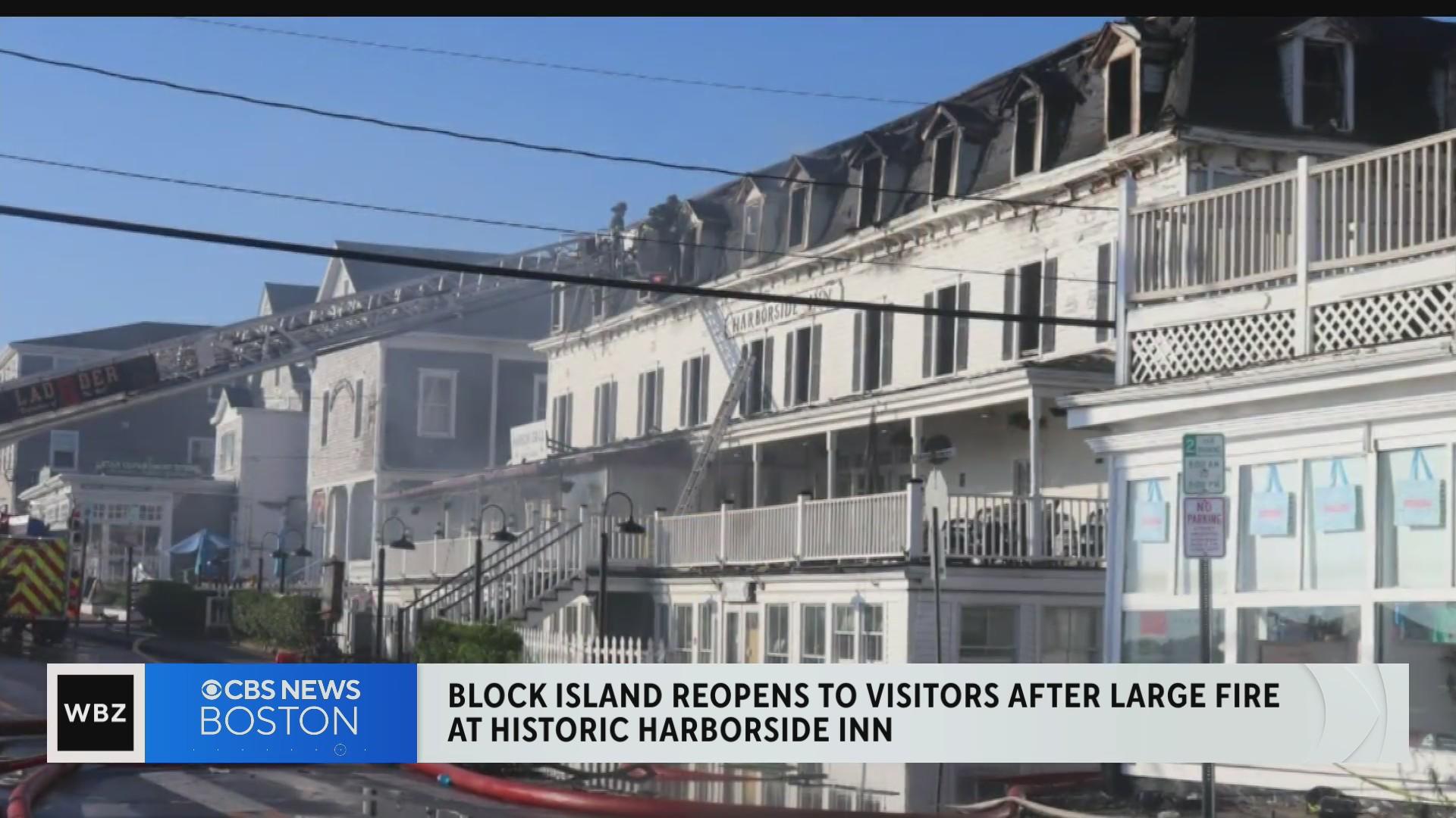 Block Island reopens to visitors after large fire at historic ...