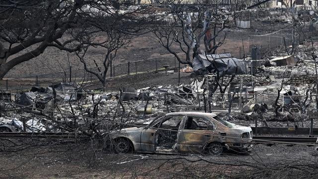 How much of Maui has burned in the wildfires? Aerial images show fire ...