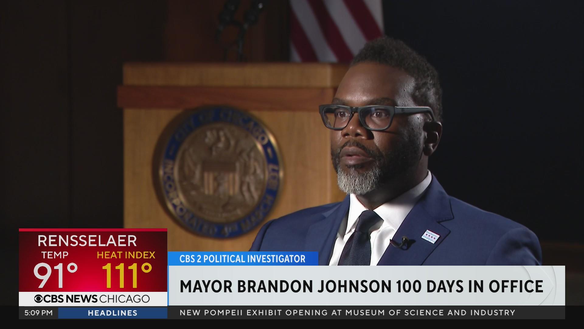 100 days in, Mayor Johnson defends his efforts to reduce crime - CBS ...