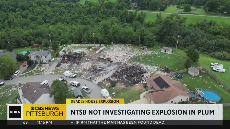 NTSB not investigating deadly house explosion in Plum - CBS Pittsburgh