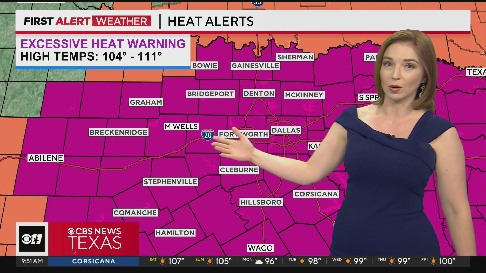 Excessive heat warning for North Texas - CBS Texas