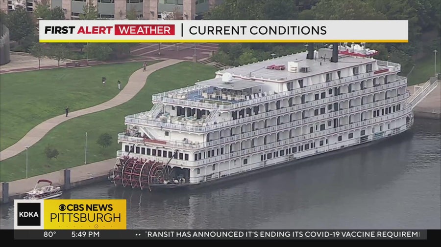 Massive American Heritage riverboat docked on Pittsburgh's North Shore ...