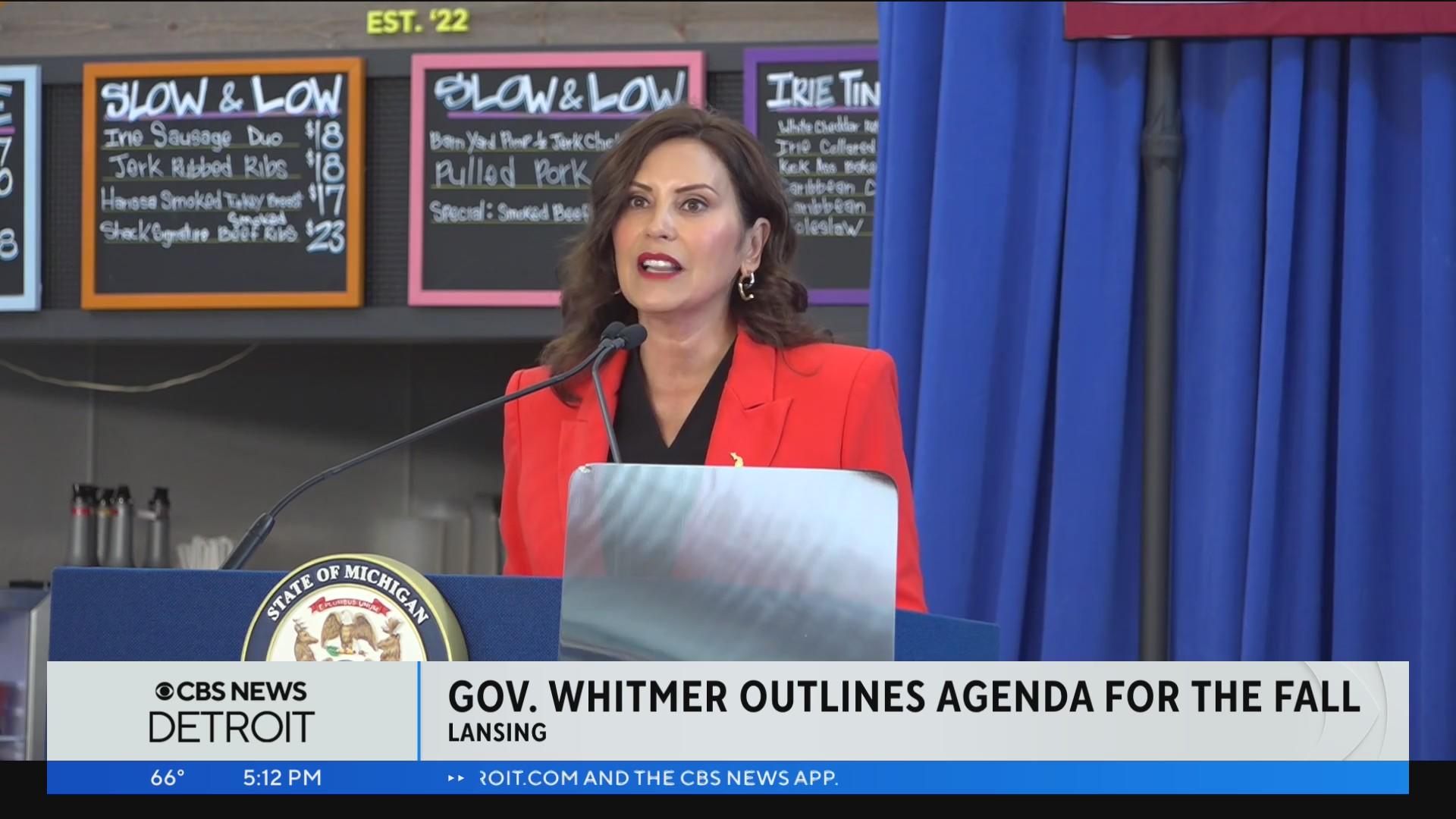 Gov. Gretchen Whitmer outlines policy goals for the rest of 2023 - CBS ...