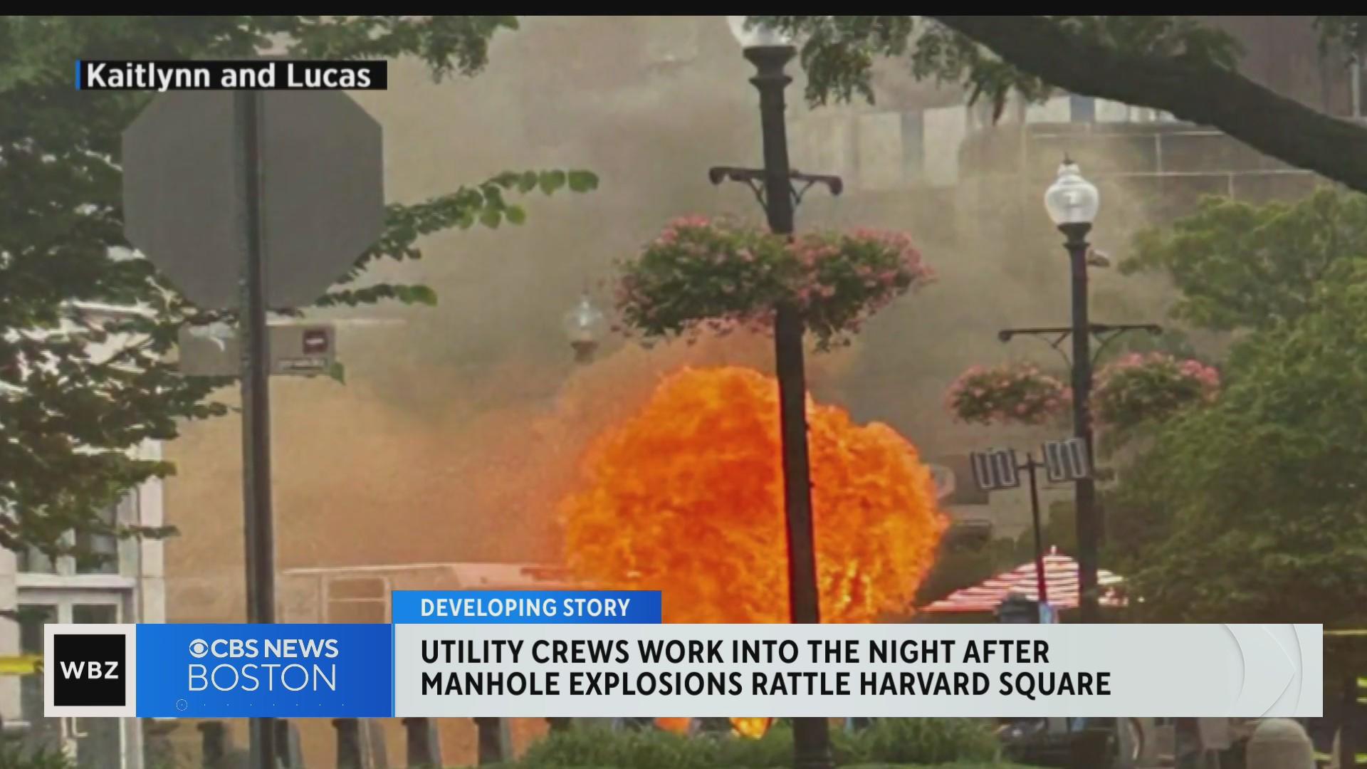 2 manhole explosions on Brattle Street shut down Harvard Square in ...
