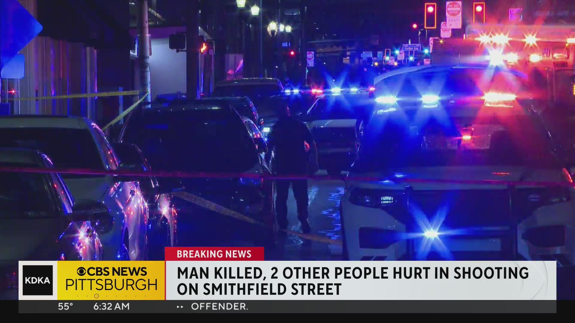 Downtown Pittsburgh shooting leaves 1 dead, 2 injured - CBS Pittsburgh
