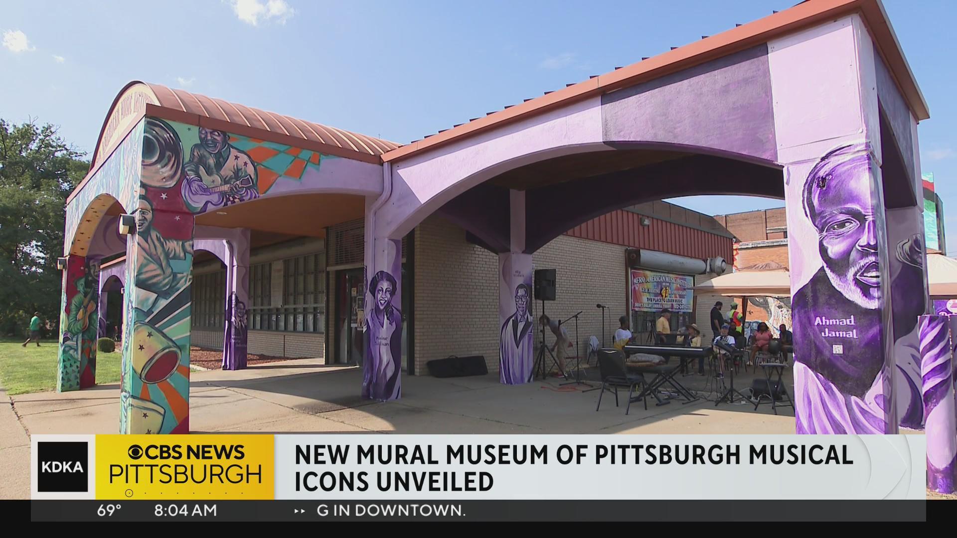 New mural museum highlighting Pittsburgh music icons unveiled - CBS ...