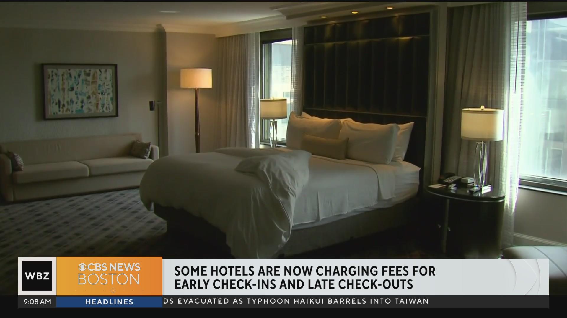 More hotels charging fees for early check-in, late check-out - CBS Boston