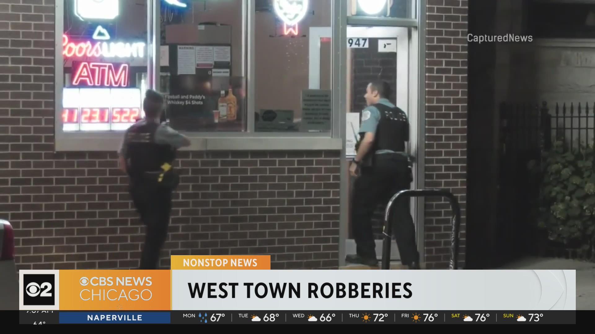 Armed robbers target bar, liquor stores, pedestrians in West Town - CBS ...