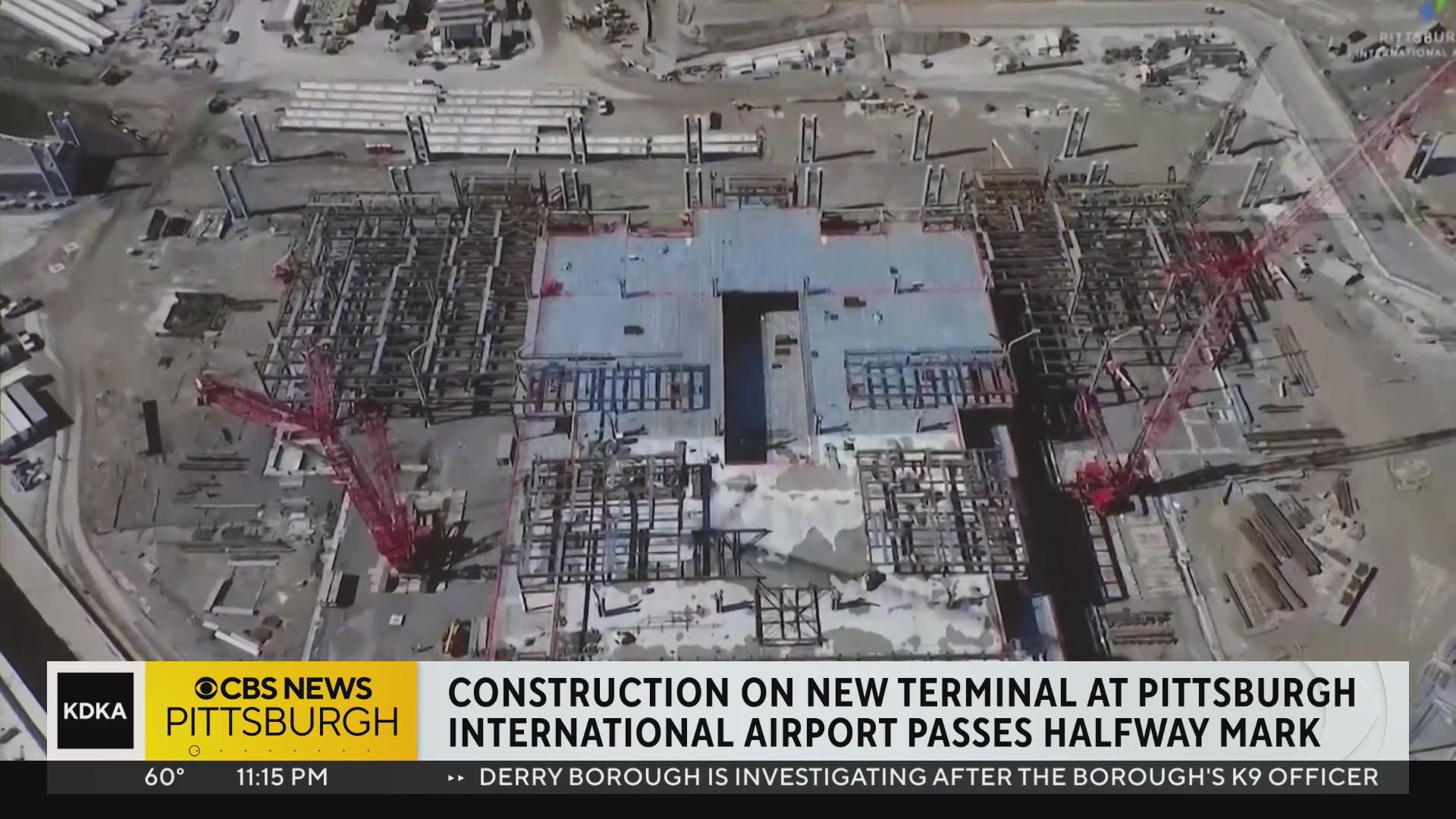 Construction on new Pittsburgh International Airport terminal passes ...