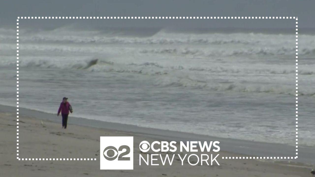 "It's really dangerous": Surfers face "chaotic" waves and storm surge ...
