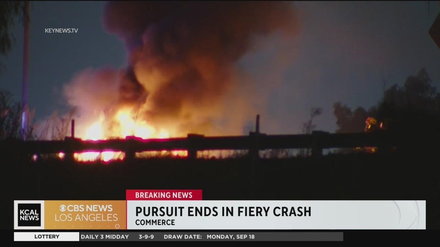 Pursuit Ends After Vehicle Rolls Over Burst Into Flames On I 5 In