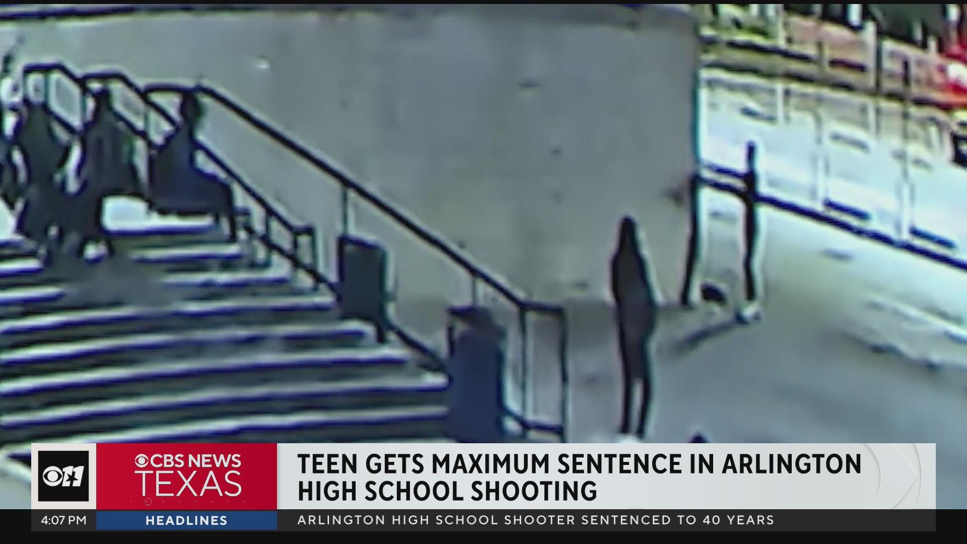 Arlington high school shooter sentenced to 40 years - CBS Texas