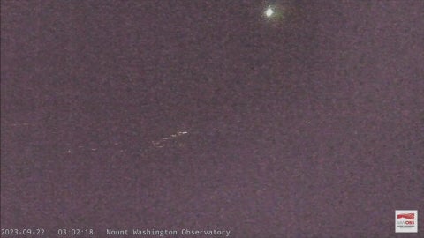 Video shows bright meteor streaking over Mount Washington in New ...