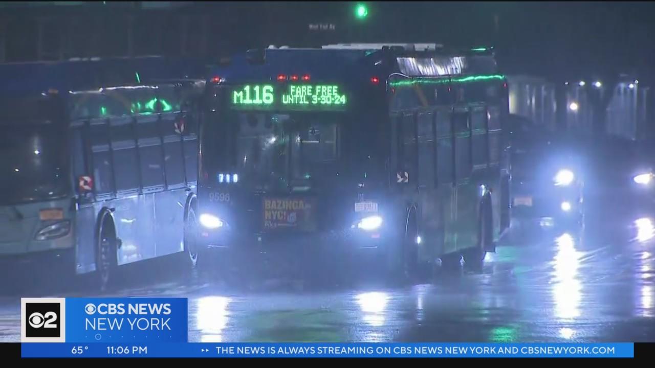 Free MTA bus service rolls out across New York City - CBS New York