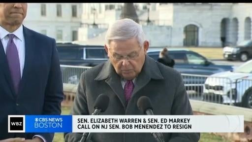 Elizabeth Warren, Ed Markey call on fellow Senate Democrat Robert ...