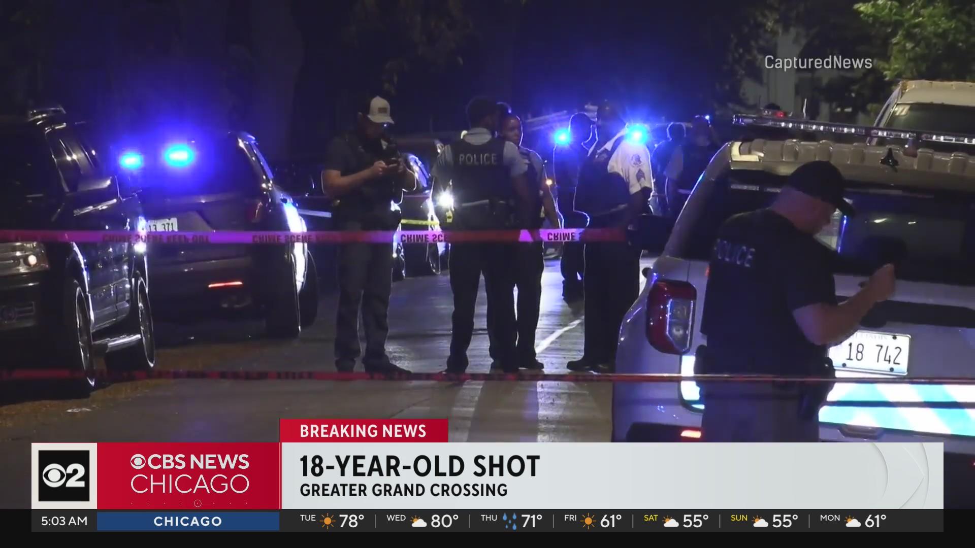 18-year-old man found unresponsive after Chicago shooting - CBS Chicago