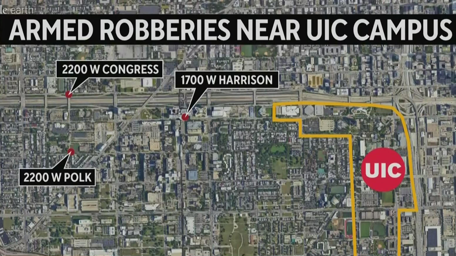 UIC issues public safety alert after 4 women robbed near campus - CBS ...