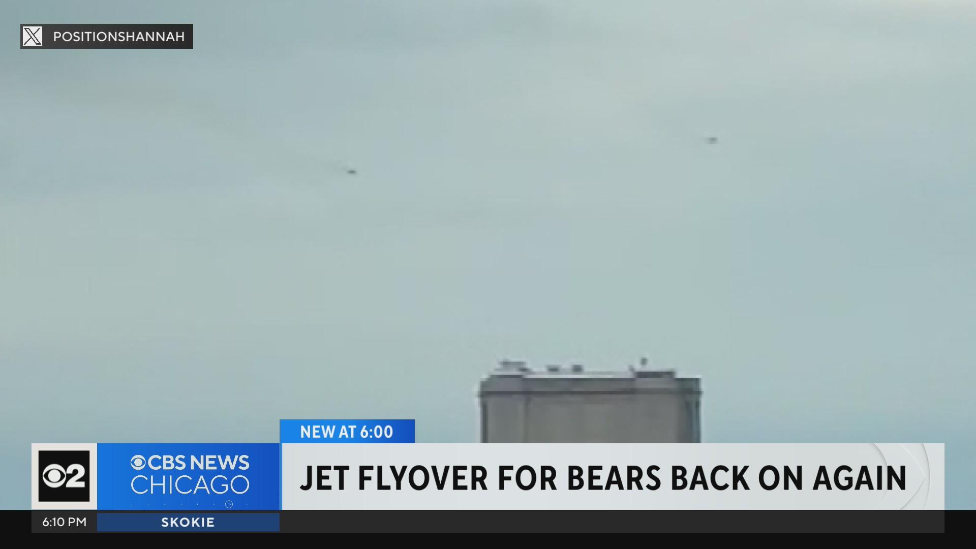 Military jets buzz Chicago during practice for Bears game flyover - CBS ...