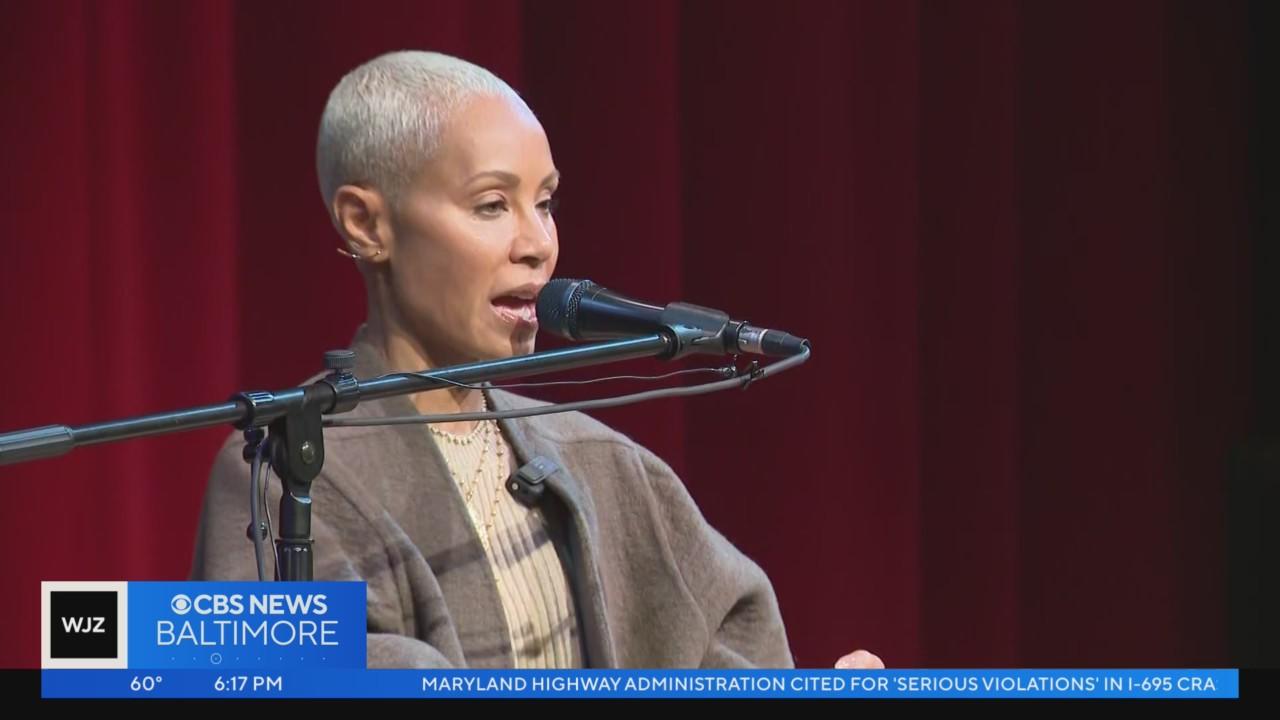 Will Smith, kids support Jada Pinkett Smith in suprise Baltimore ...