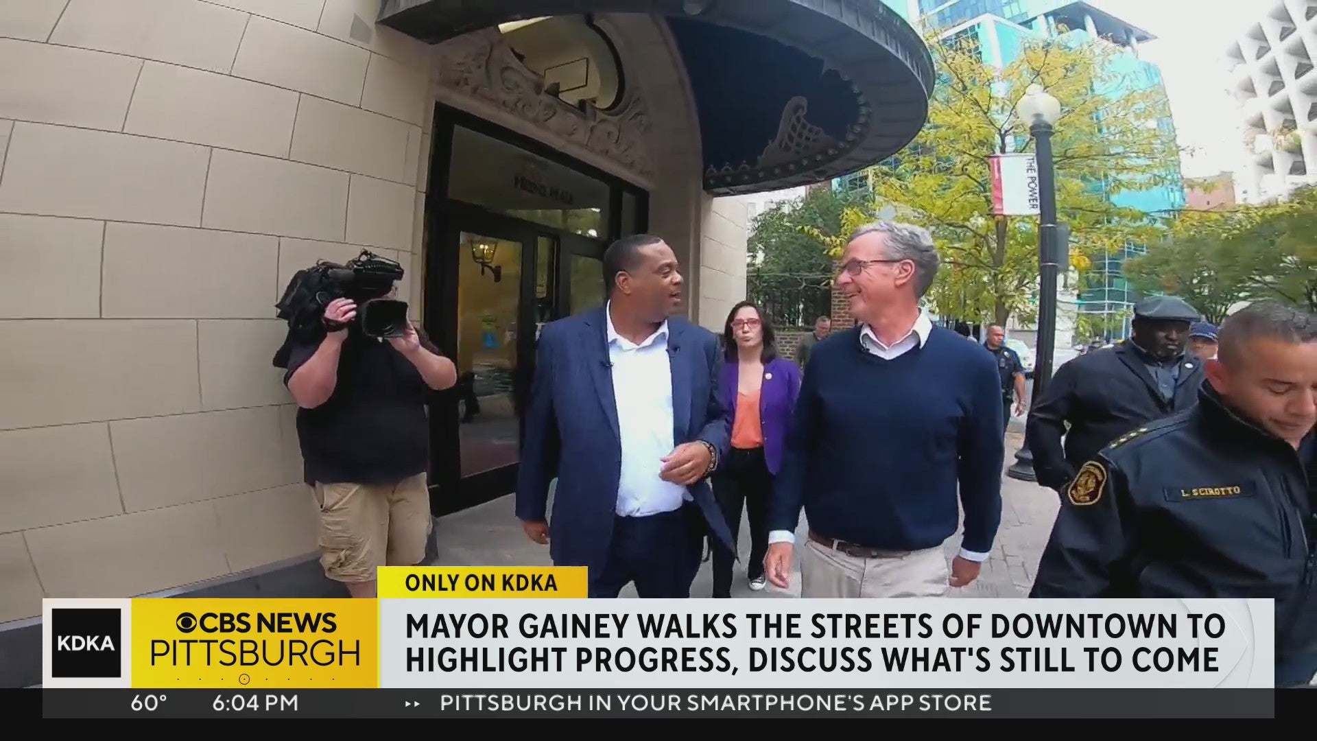 Pittsburgh Mayor Ed Gainey walks Downtown with KDKA-TV - CBS Pittsburgh