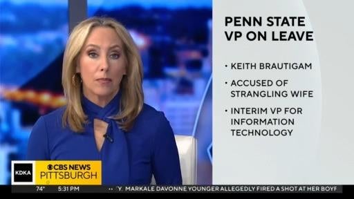 Penn State official charged with strangling woman - CBS Pittsburgh