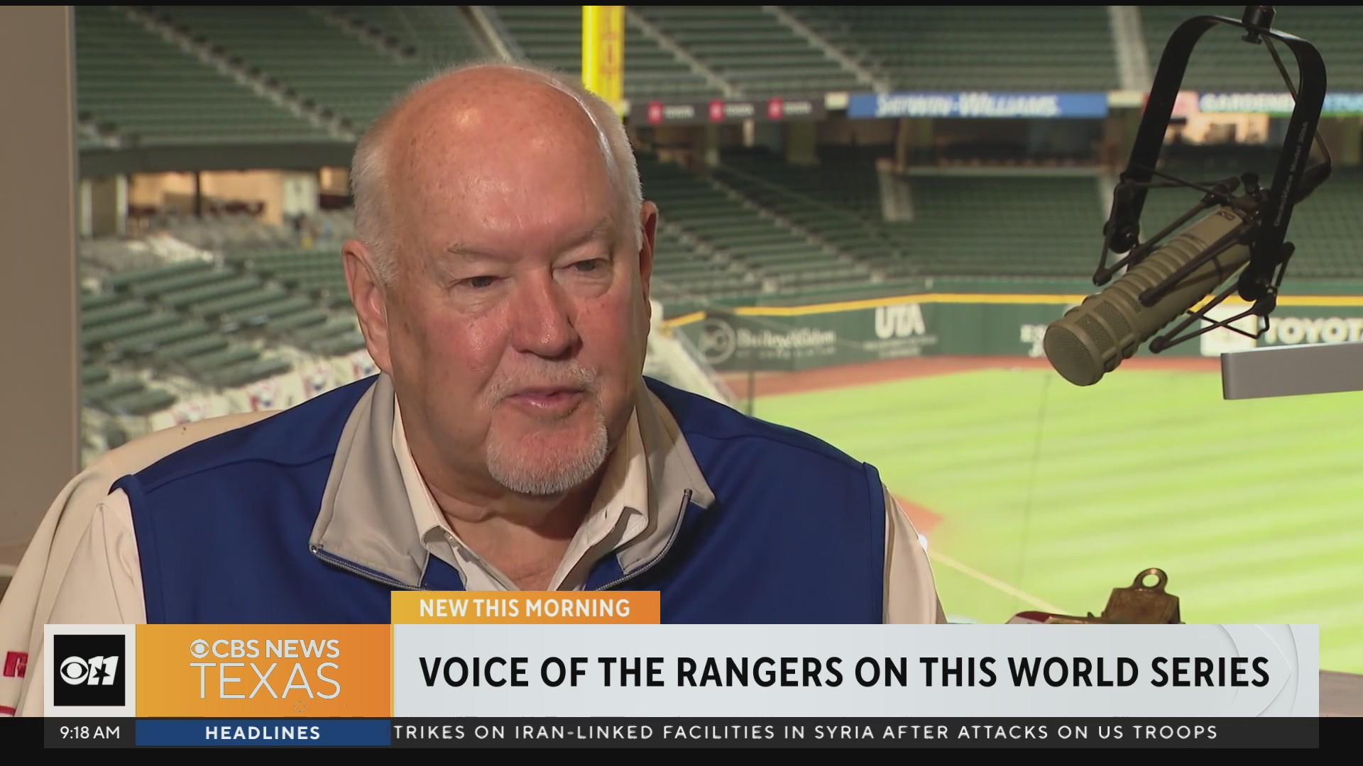 The voice behind the Rangers - CBS Texas