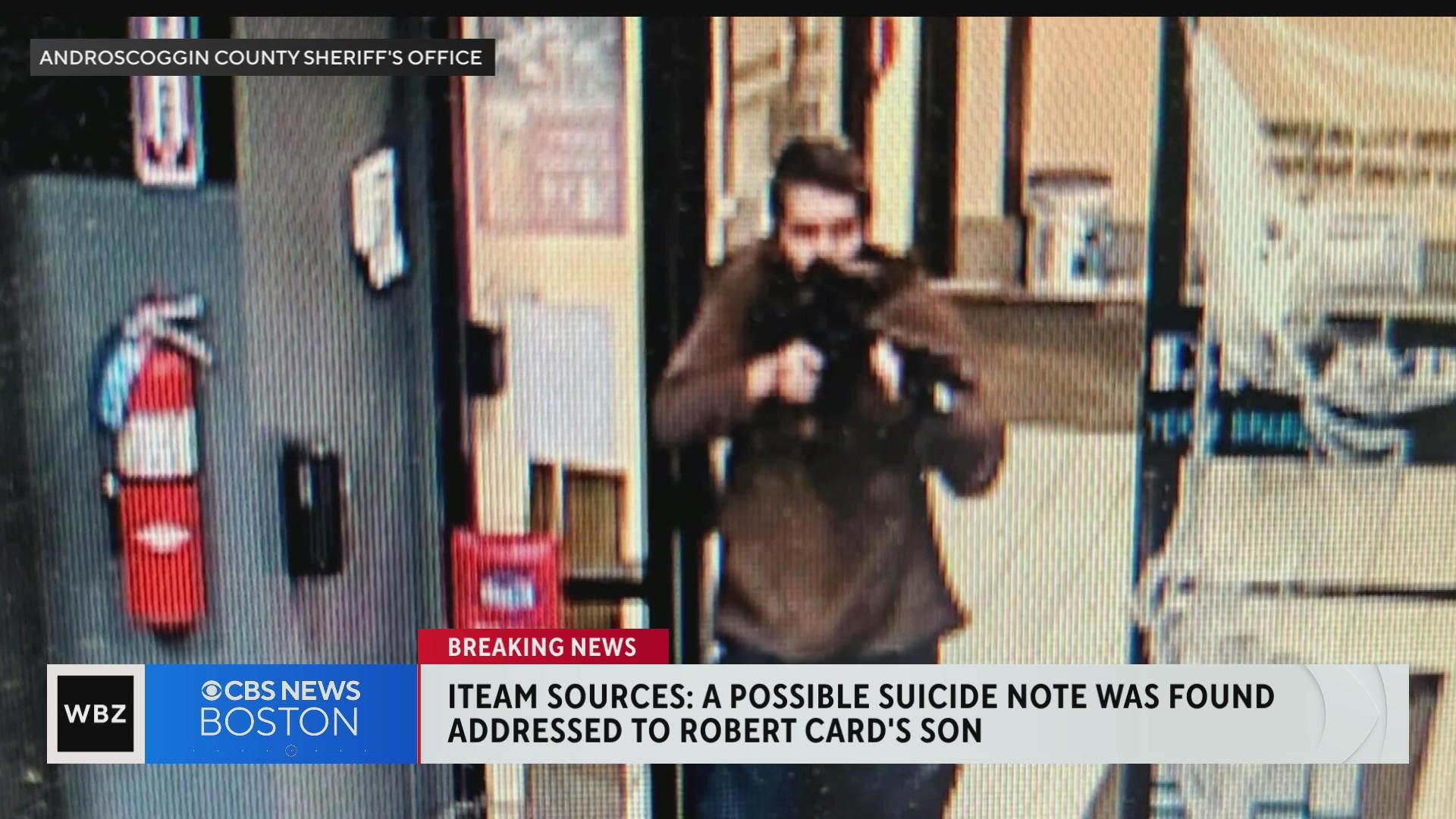I-Team: Police find possible suicide note addressed to Robert Card's ...