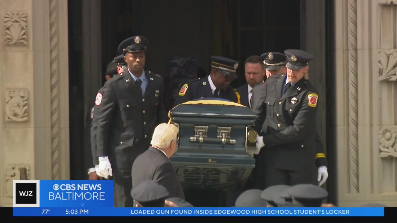 Funeral held for fallen Baltimore firefighter Rodney Pitts III - CBS ...