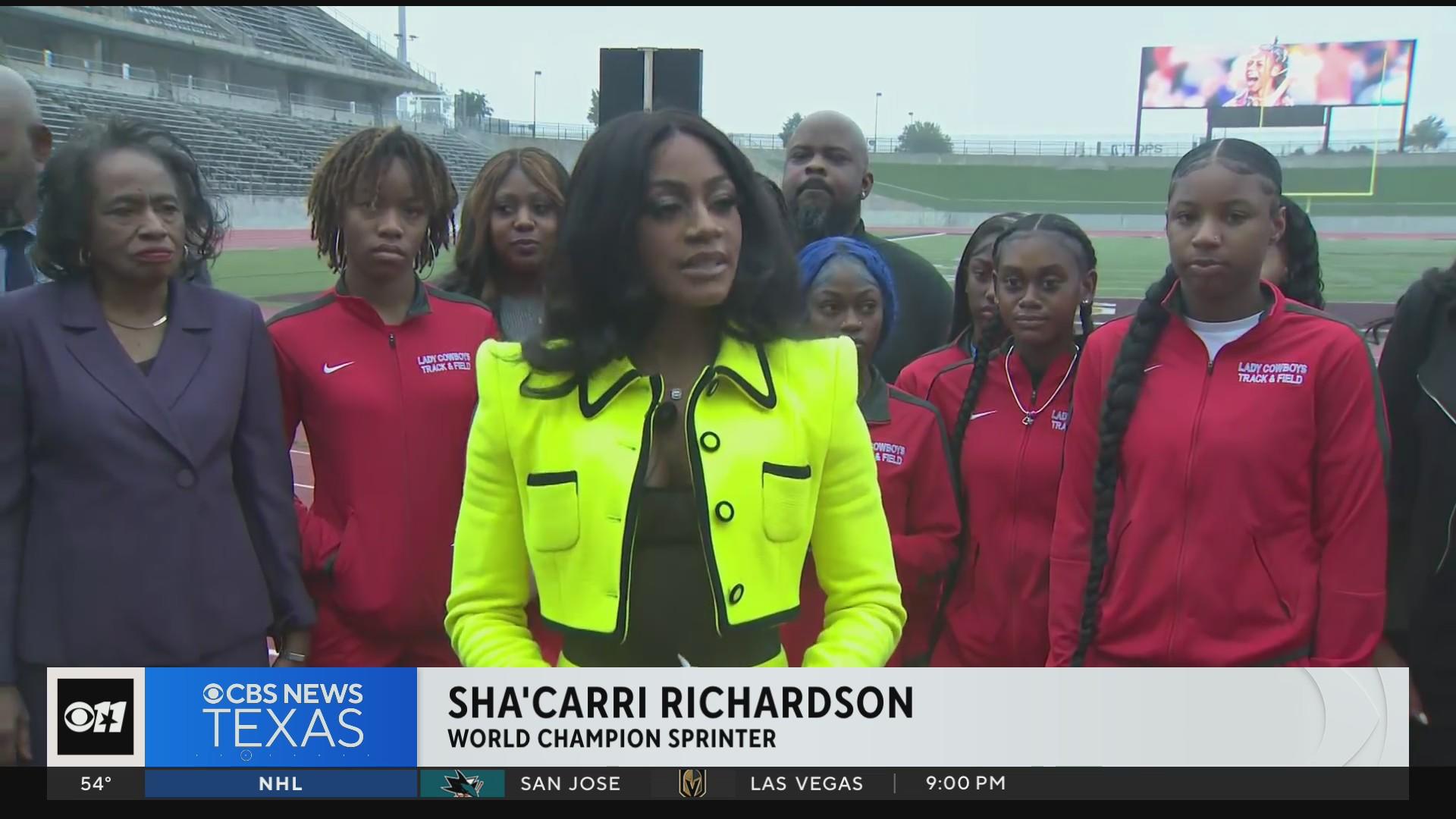 Dallas ISD running track gets renamed 'Sha'Carri Richardson Track ...
