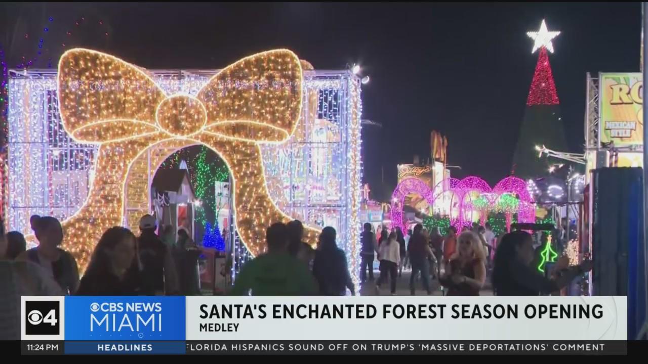 Santa's Enchanted Forest opens for holiday season - CBS Miami